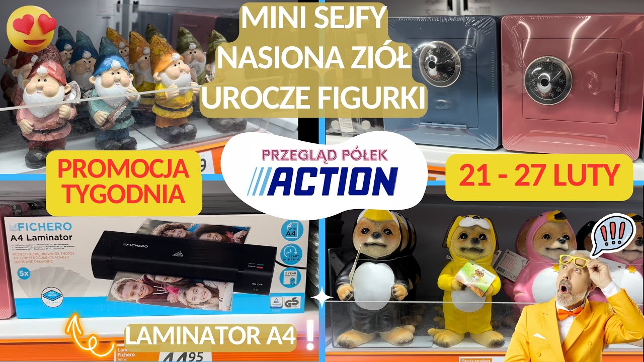 ACTION‼️21-27.02 PROMOCJA TYGODNIA📌 MINI SEJFY PIĘKNE FIGURKI DO OGRÓDU ...