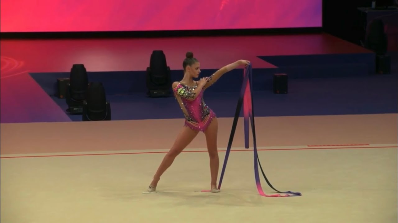 Ela Polak SLO Ribbon AA - World Championships 2023 Valencia - YouTube