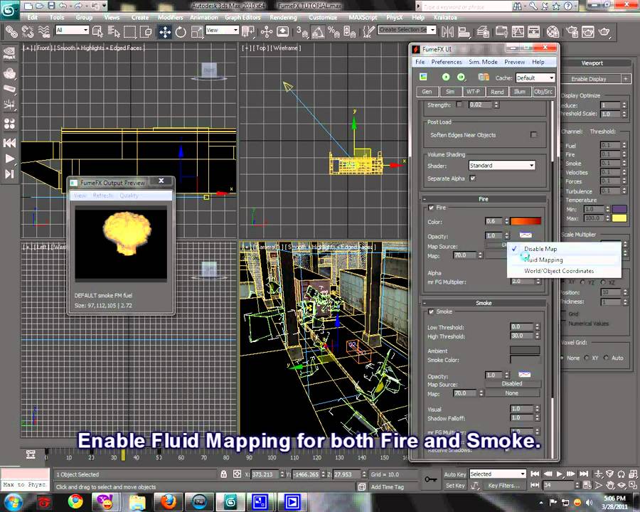 3Ds MAX - CS 1.6 FumeFX explosion [tutorial part 2] - YouTube
