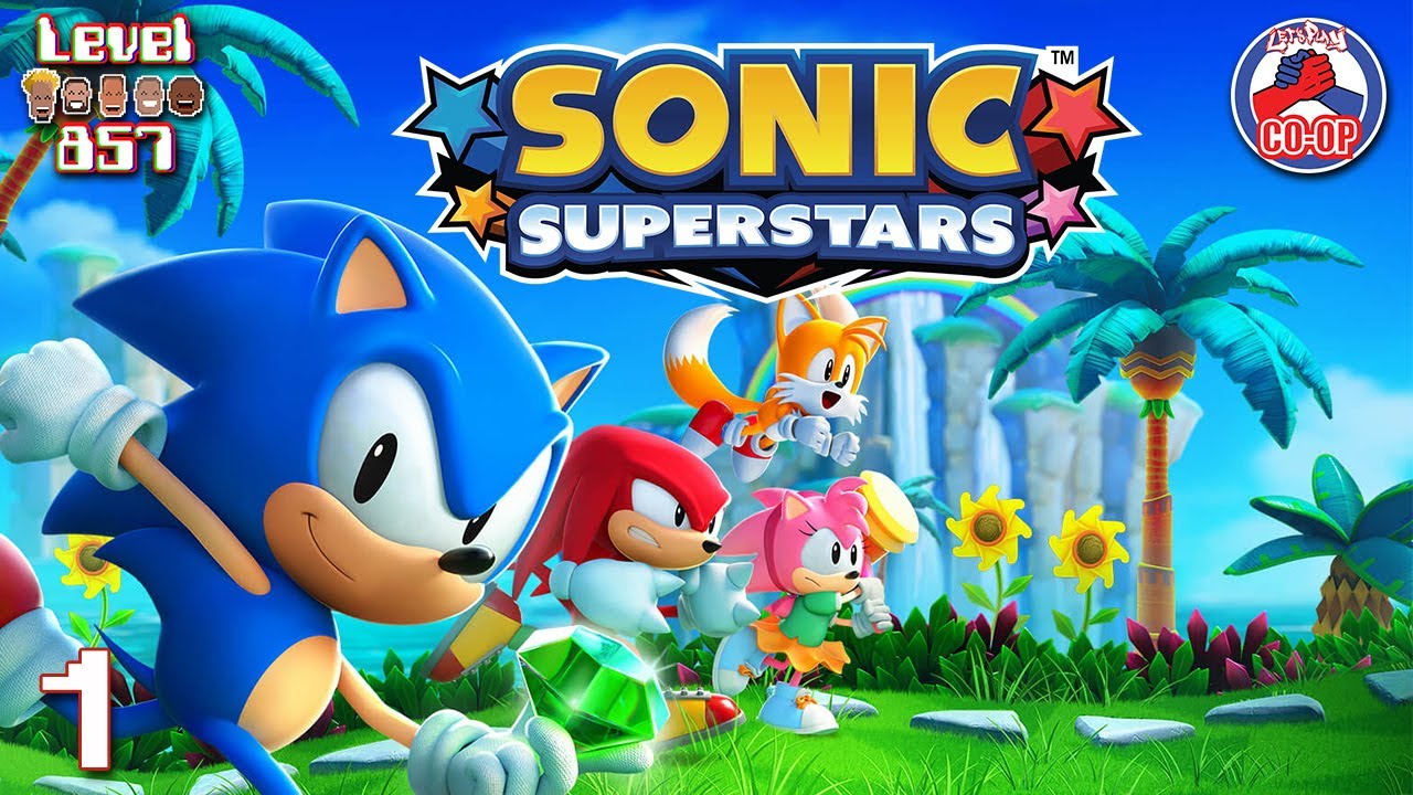 Sonic Superstars | 4 Players Co-op | Walkthrough Part 1 - YouTube