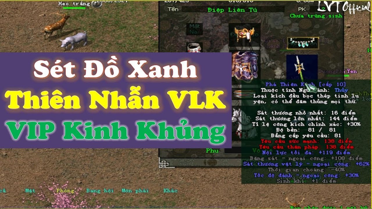 Sét Đồ Xanh Thiên Nhẫn Vân Long Kích Thế Này Thì Có Chảy Nước Không Nhỉ ...