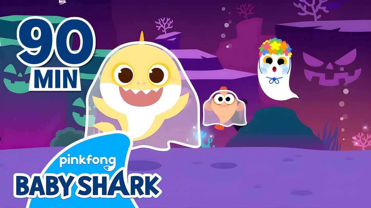 BOO! Baby Shark Turns into a Ghost! | +Compilation | Halloween Story ...