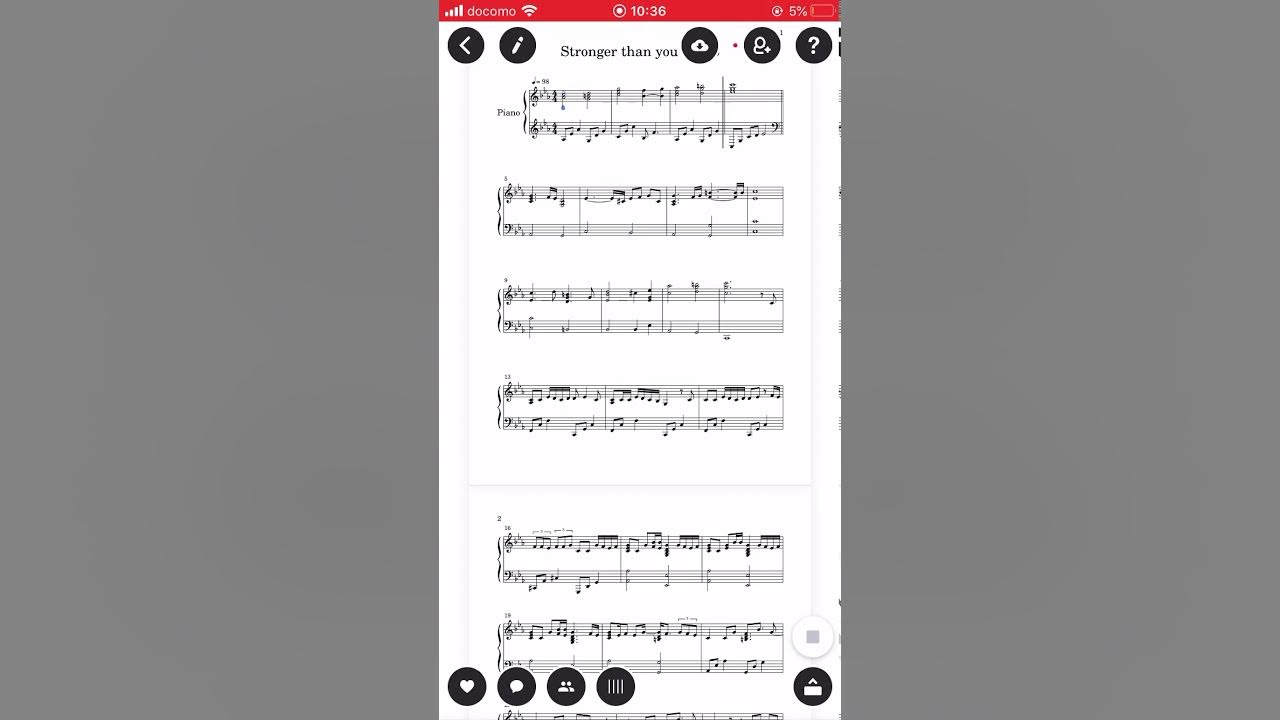Stronger than you Piano【Steven Universe】 楽譜配布 - YouTube