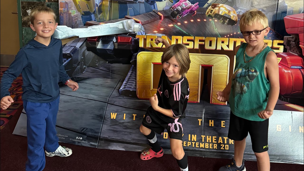 Cameron and Leo at the Movies! @TransformersOne - YouTube