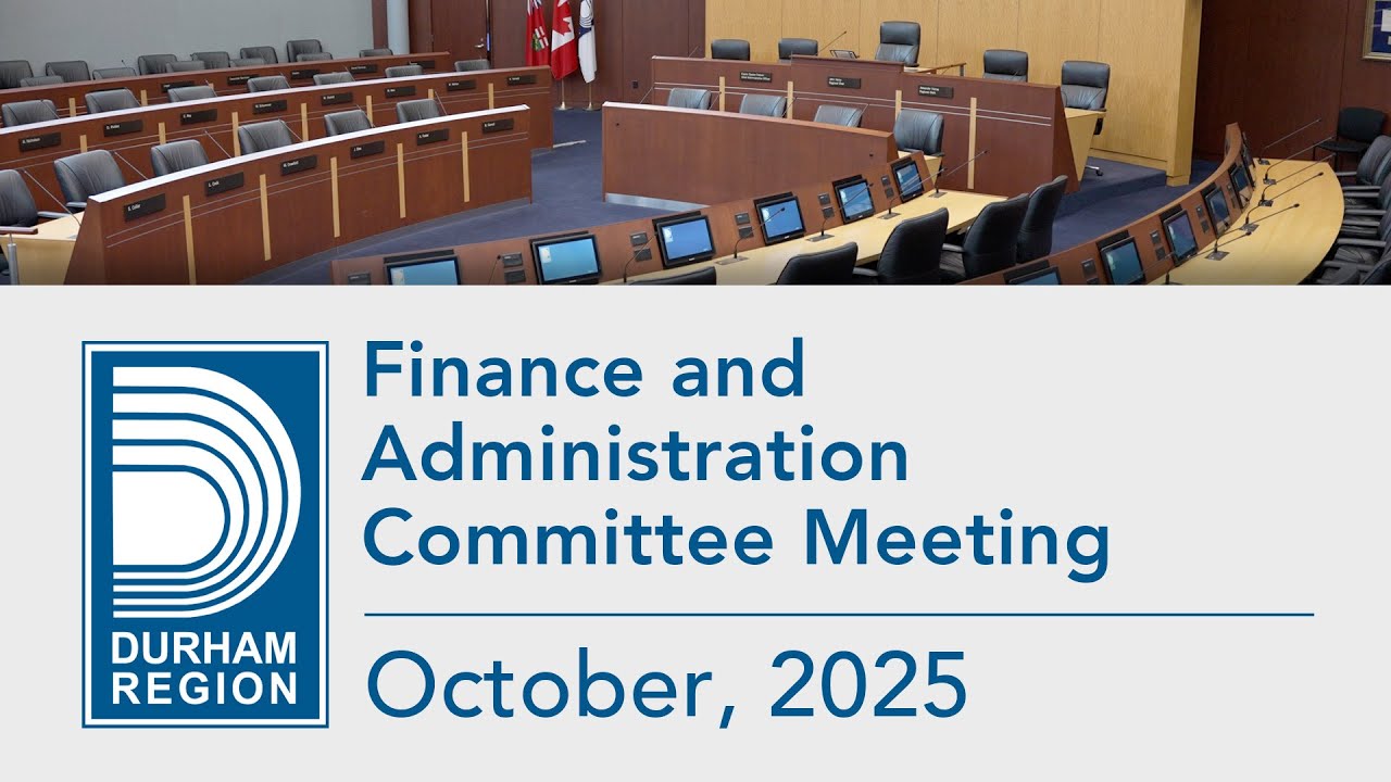 Finance and Administration Committee Meeting - October 14, 2025 - YouTube