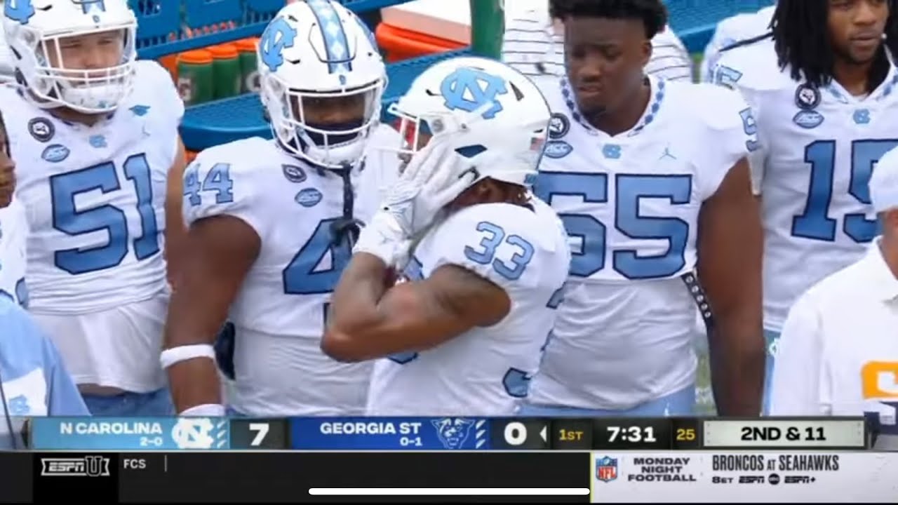 UNC JUNIOR LB CEDRIC GRAY HIGHLIGHTS VS GEORGIA STATE WEEK 3 - YouTube