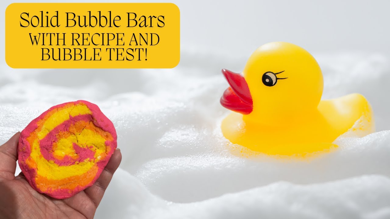 Making Solid Bubble Bars - Free Recipe and Bubble Test - YouTube
