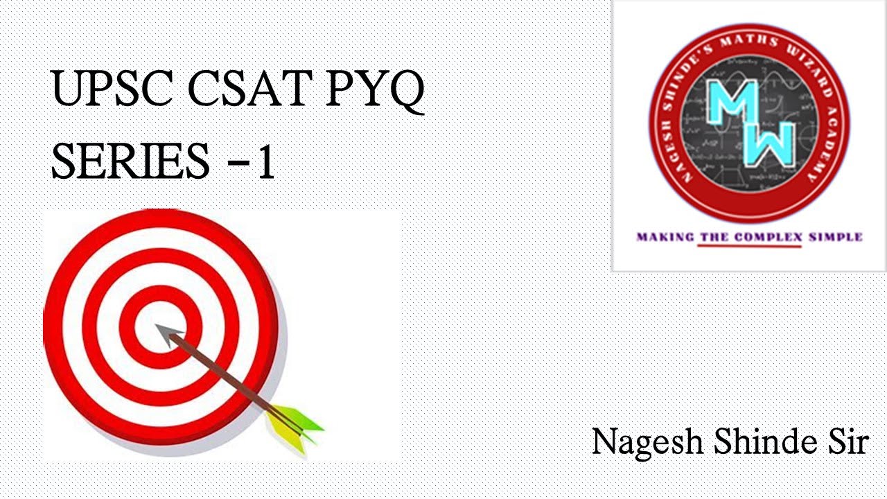 UPSC CSAT PYQ series- 1 - YouTube