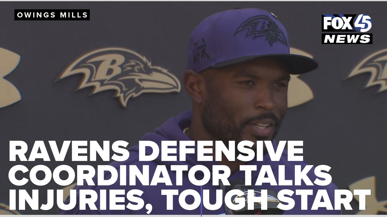 Ravens defensive coordinator addresses injuries, team's tough start ...