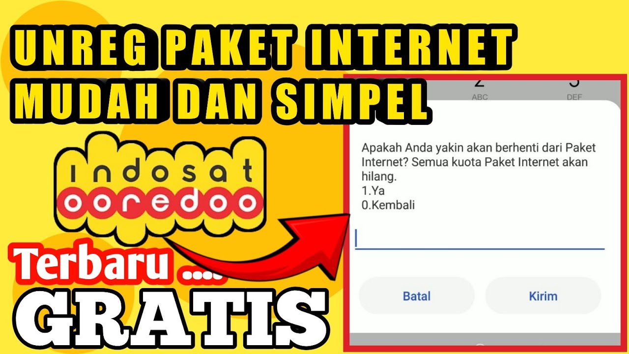 CARA UNREG PAKET INTERNET INDOSAT TERBARU MUDAH DAN SIMPEL - YouTube