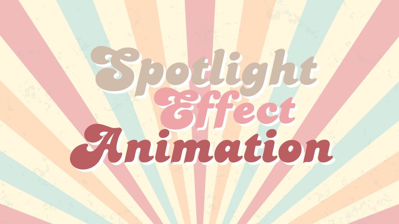 SPOTLIGHT EFFECT ANIMATION IN CANVA - YouTube