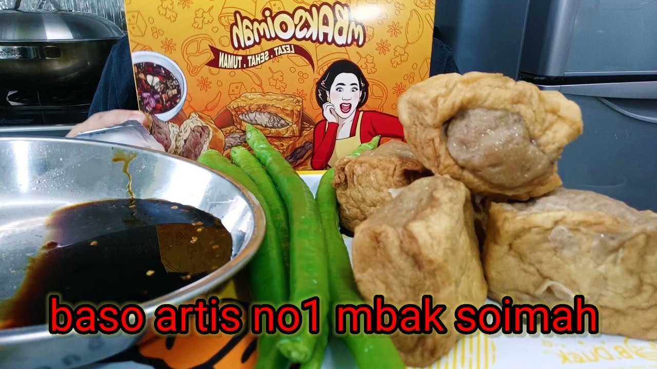 mukbang //baso artis no1 mbak soimah baso tahu sambal kecap Lombok ...