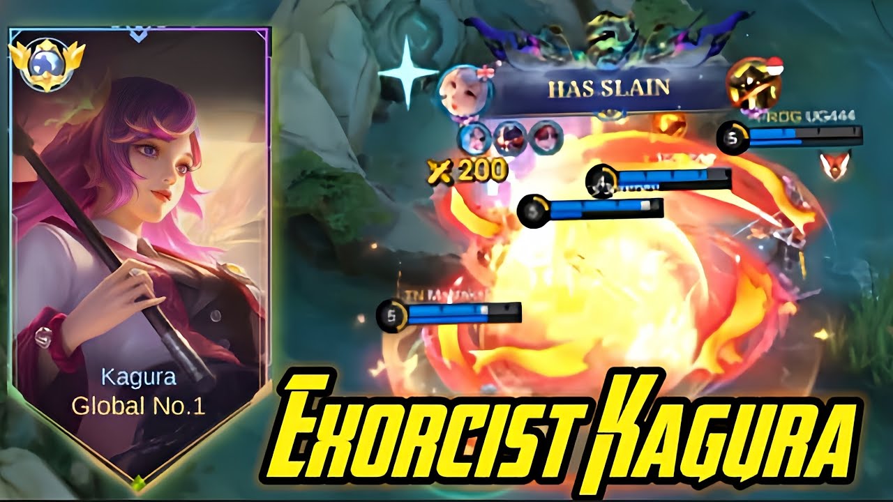 Kagura New Skin Exorcist Kagura Review Skill game play Mobile Legends ...