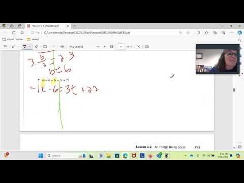 Lesson 3-2 Class Work Video - YouTube