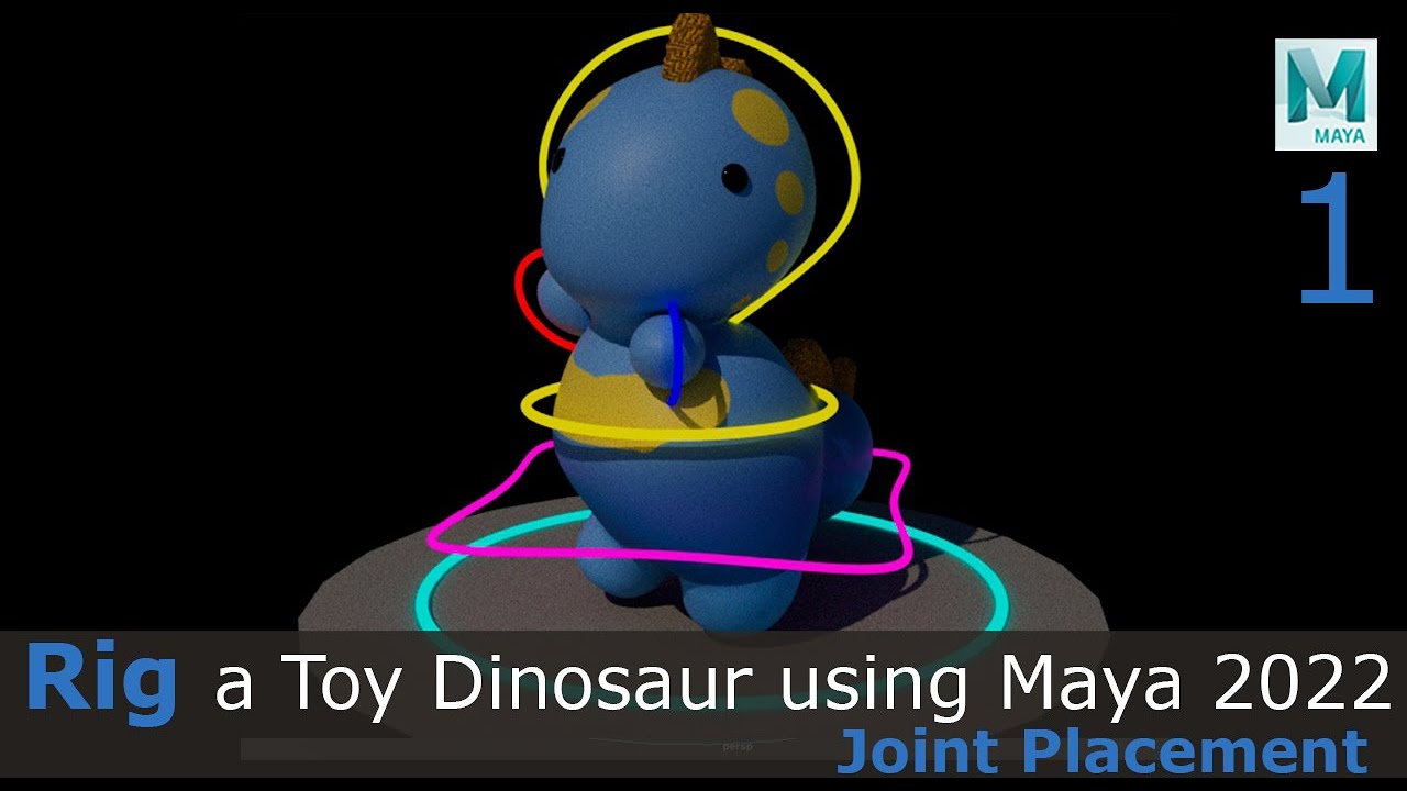 Rig a Toy Dinosaur in Maya 2022: Joint Placement (1/3) - YouTube