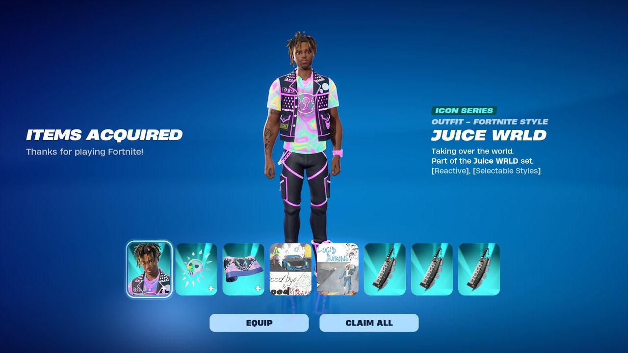 The Juice Wrld bundle is back in Fortnite again! (Fortnite item shop ...