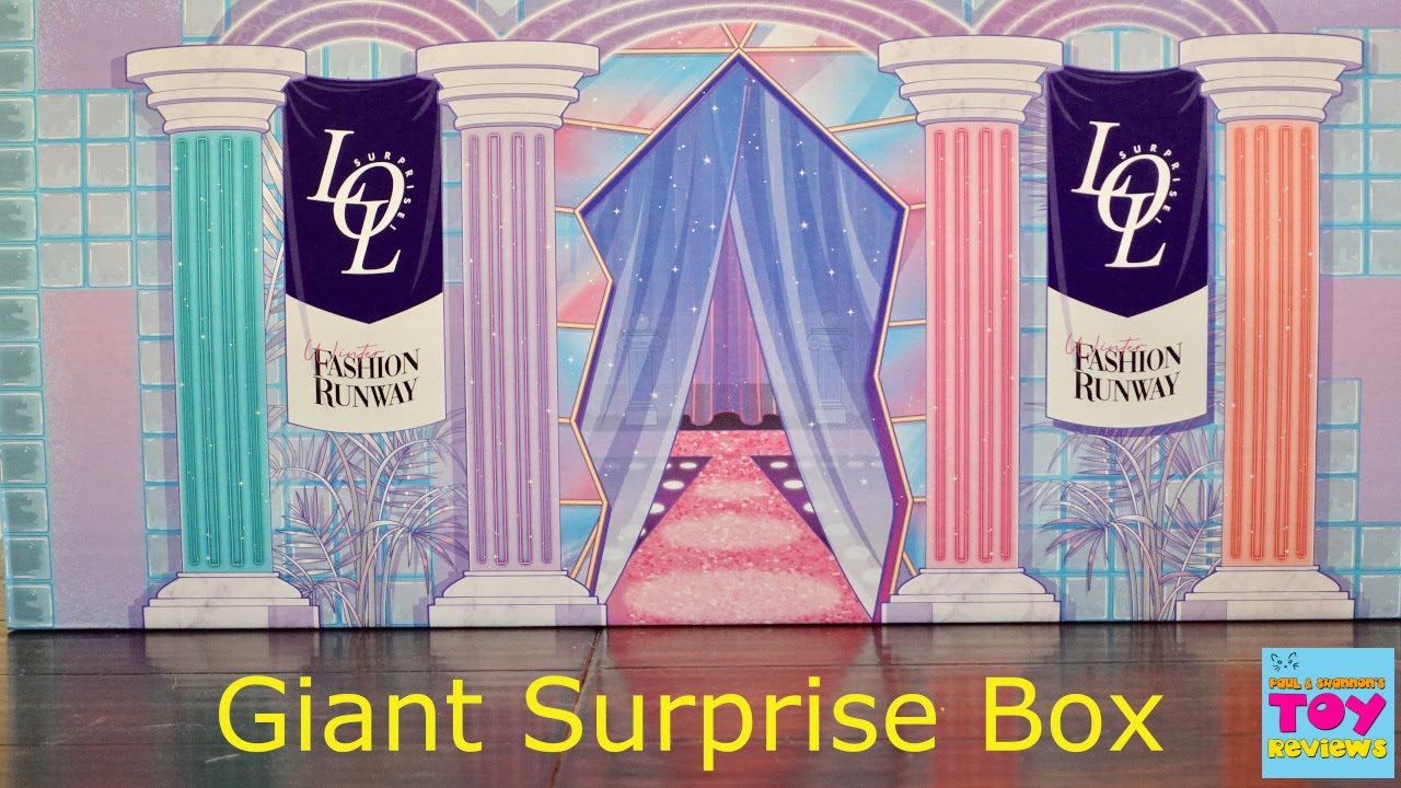 LOL Surprise Winter Fashion Runway Giant Surprise Box Unboxing ...