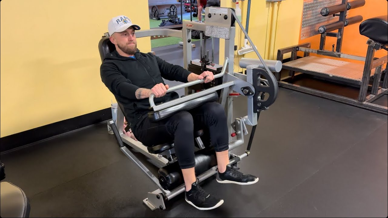 Seated Hamstring Curl Machine - YouTube