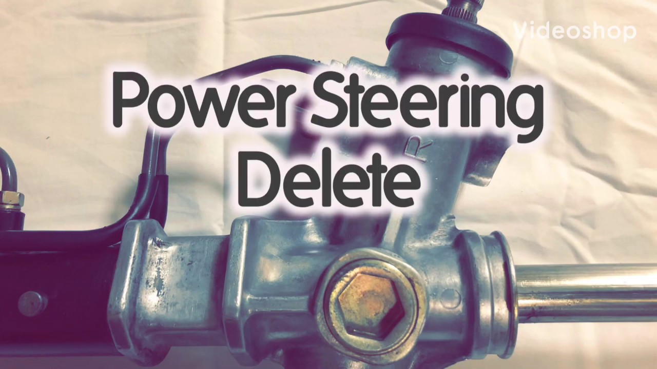 Power Steering Delete; AE82 Corolla Seca - YouTube
