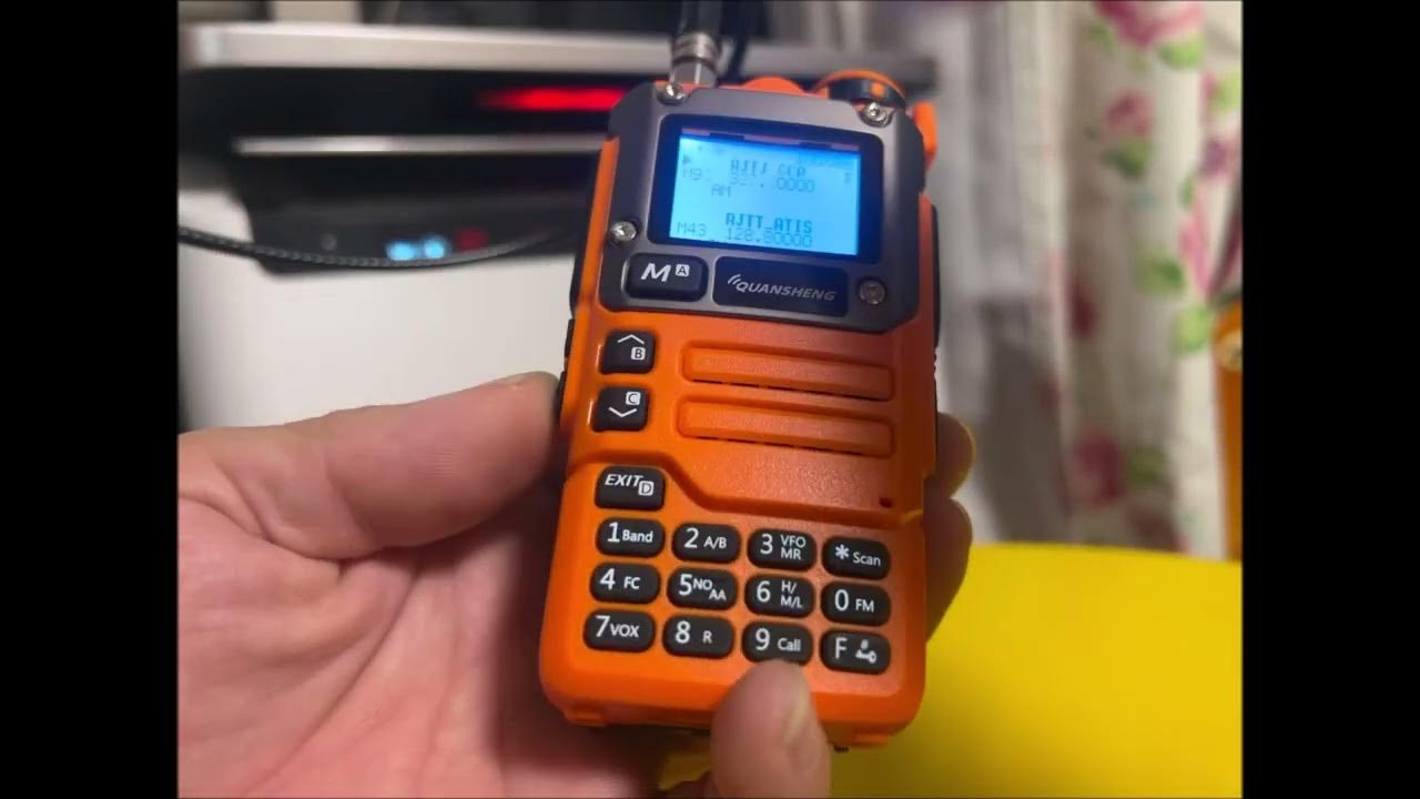 UV-K5 UV-K5(8) UV-K6 UV-5R PLUS 簡易操作方法 エアバンド編 - YouTube