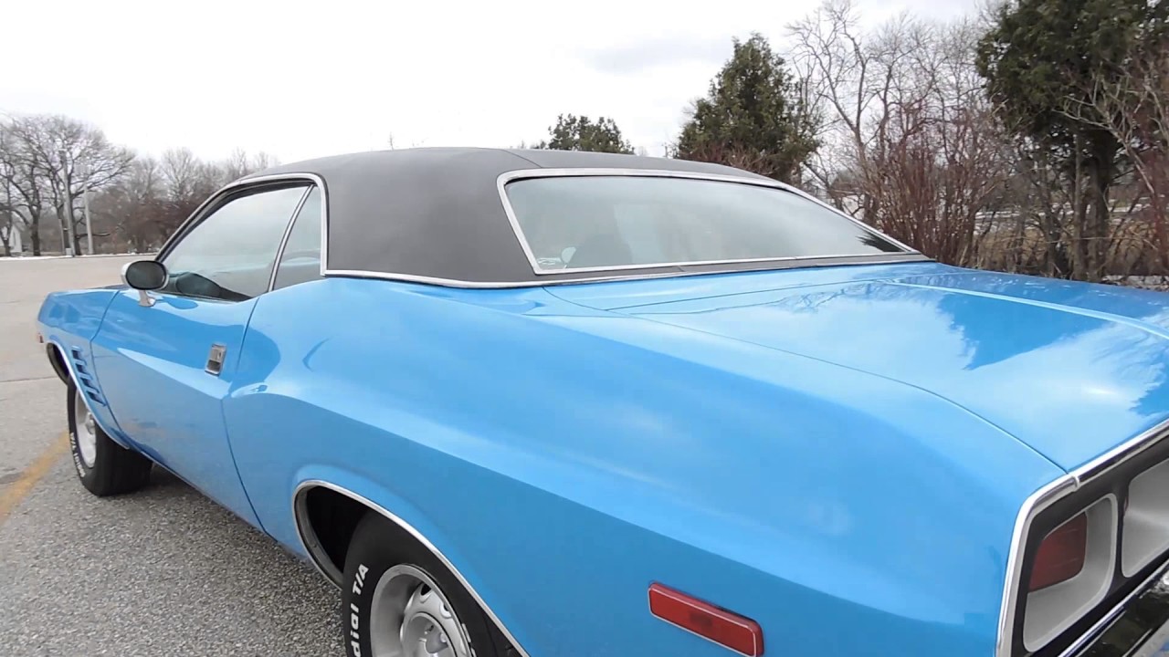 1973 dodge challenger petty blue - YouTube