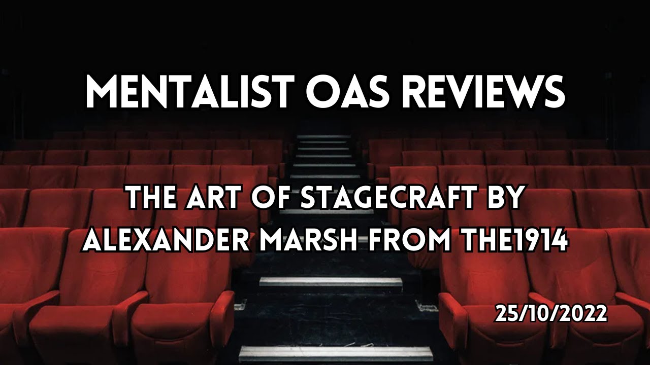 The Art of Stagecraft by Alexander Marsh - YouTube