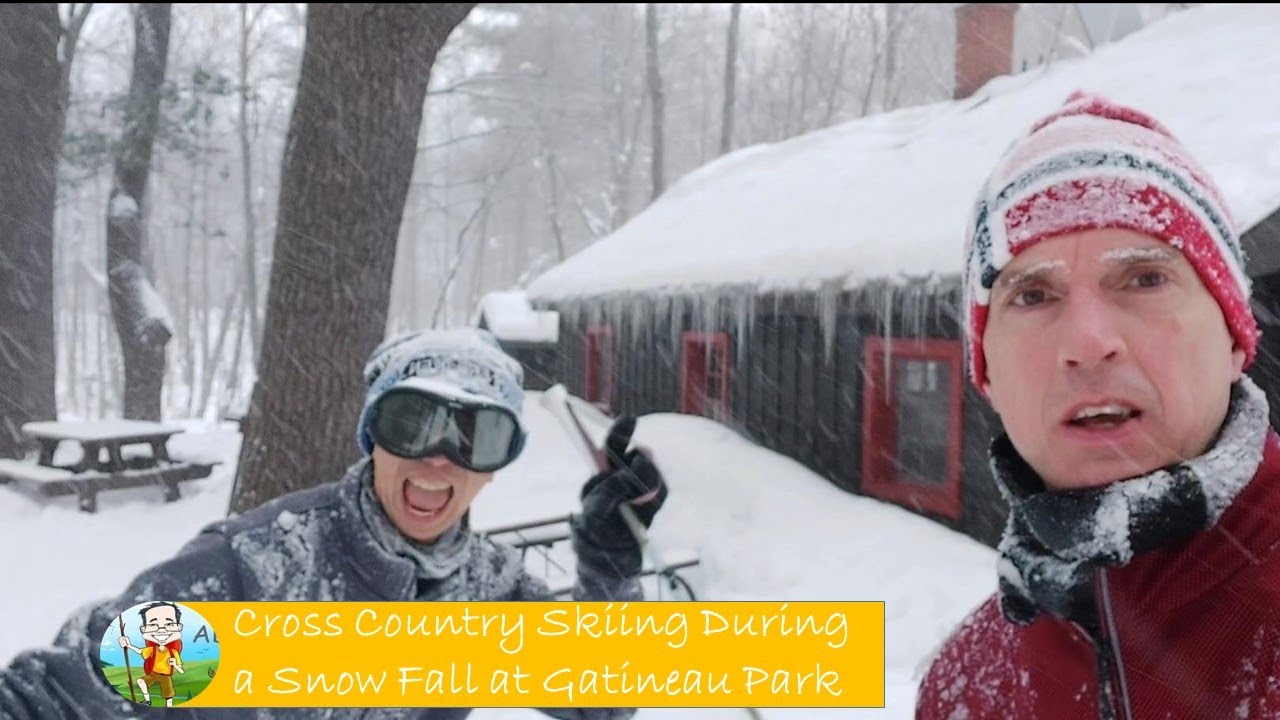 Cross Country Skiing During a Snow Fall at Gatineau Park - YouTube