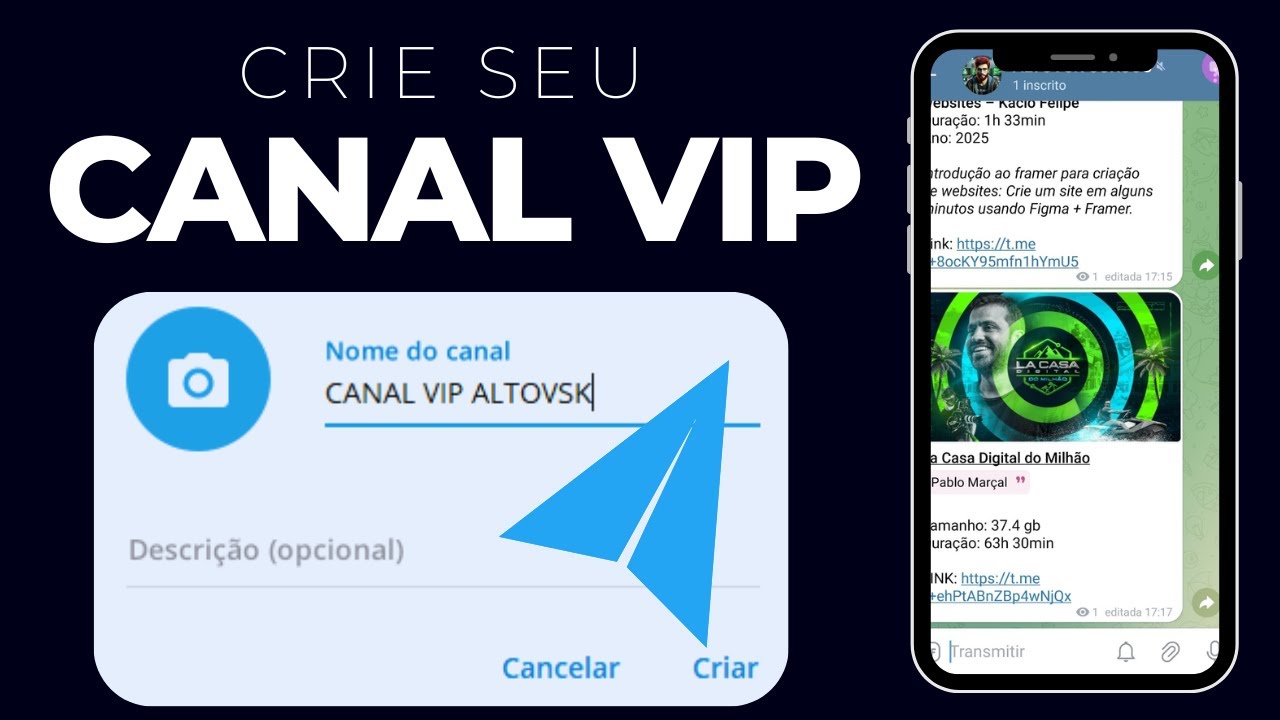 Canal vip no Telegram - Como criar em poucos minutos! - YouTube