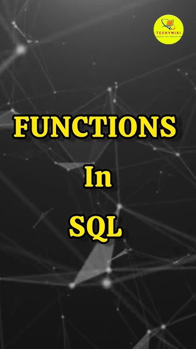 Functions In Sql In Telugu Interview Preparation Sql Tutorial Techymiki Sqltelugu Education