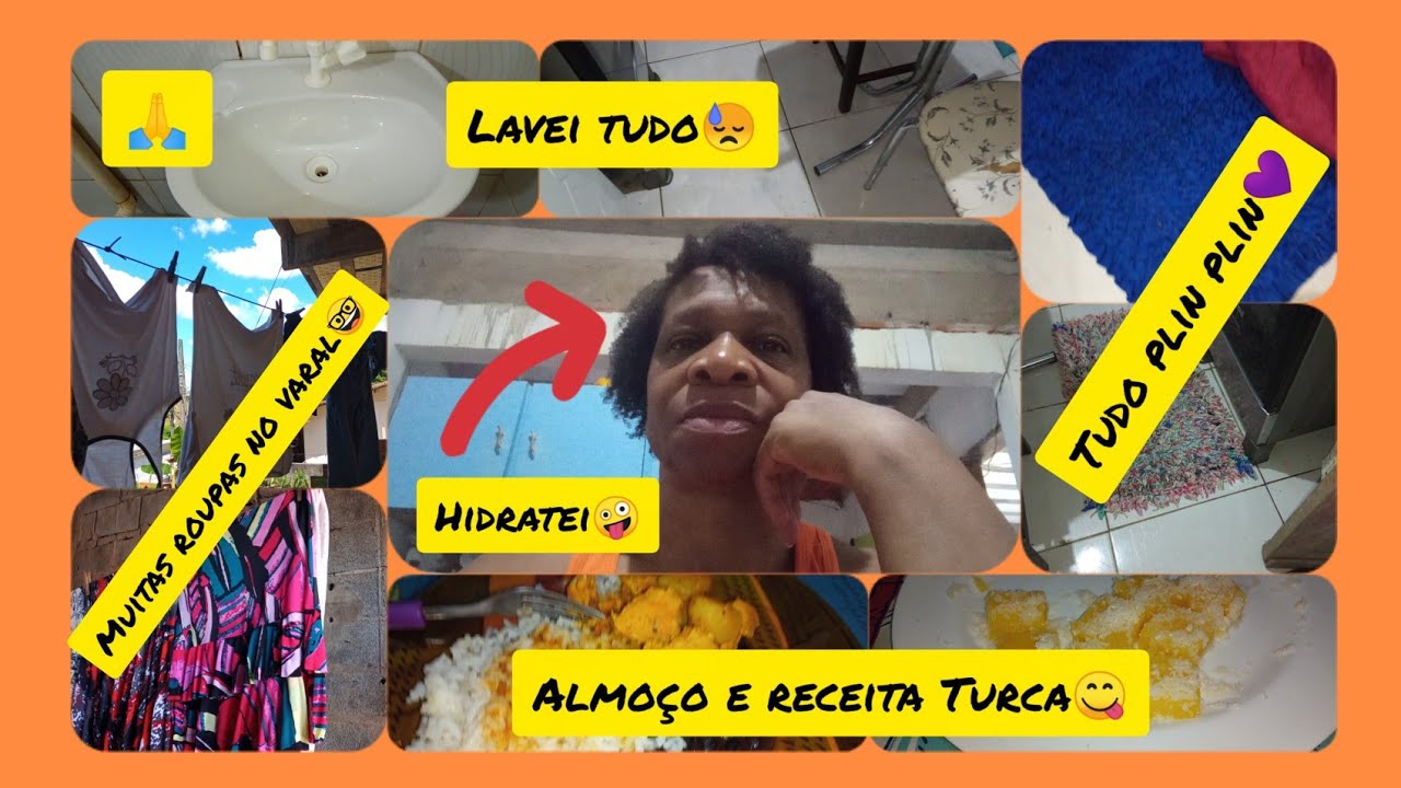 Vlog - Fiz sobremesa TURCA / Hidratação CAPILAR / Lavei MUITAS roupas e ...