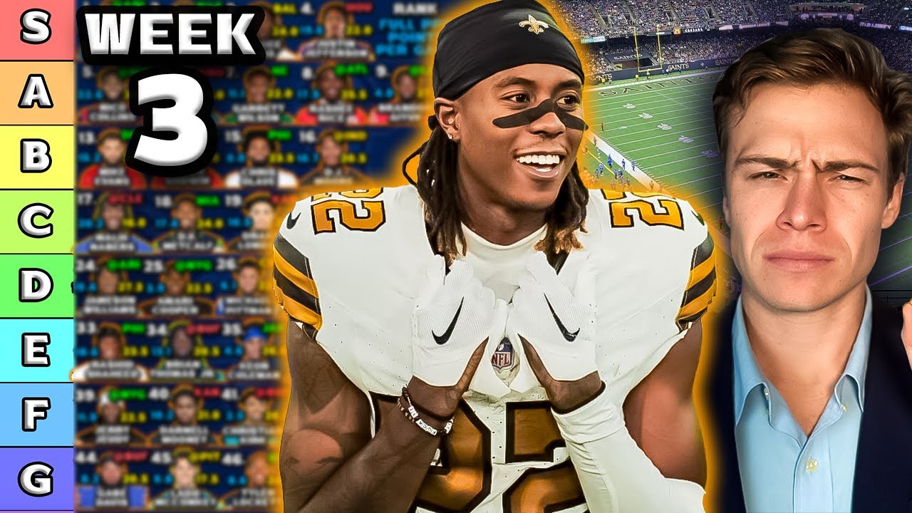 Week 3 Wide Receiver Rankings & Tiers (Top 50) - YouTube
