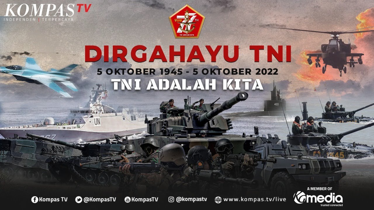 LIVE - Peringatan HUT ke-77 TNI: TNI Adalah Kita - YouTube LIVE - Peringatan HUT ke-77 TNI: TNI Adalah Kita - YouTube
