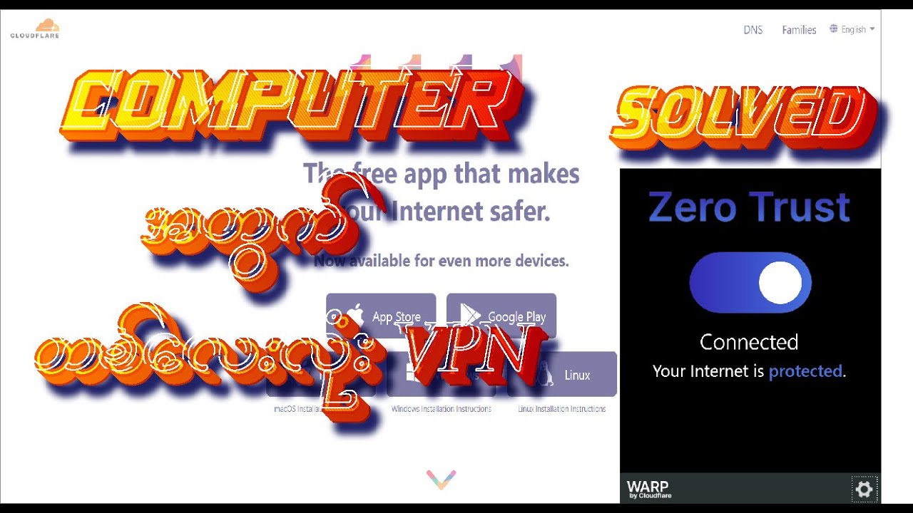 ကွန်ပြူတာ အတွက် Cloudflare VPN ( [Fix] - Happy Eyeballs MITM Failure ...