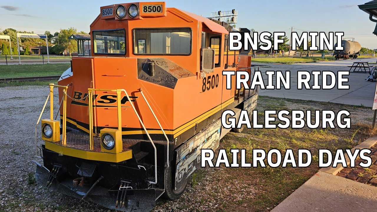 BNSF Mini Train Ride at Galesburg Railroad Days - 6/29/2024 - YouTube