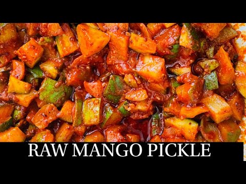 RAW MANGO PICKLE RECIPE |EASY GOAN MANGO PICKLE |GOAN MISKUT| ACHAR ...