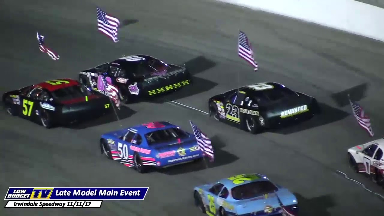 Feature: 100 Lap Late Model Race at Irwindale Speedway 11-11-17 - YouTube
