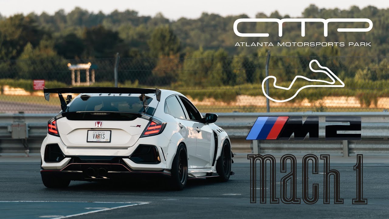 Chasing a Mustang Mach1 & BMW M2 at Atlanta Motorsports Park in the Honda Civic Type-R FK8 [HPDE ...