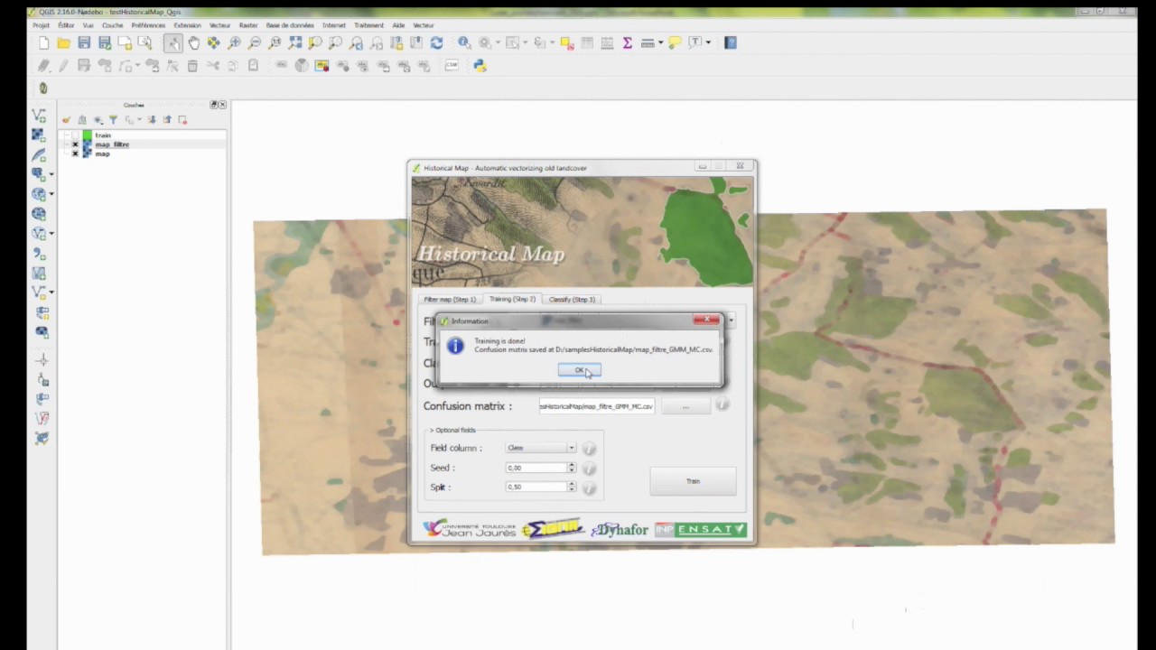 Historical Map for Qgis - Demo Sylvie Ladet - YouTube