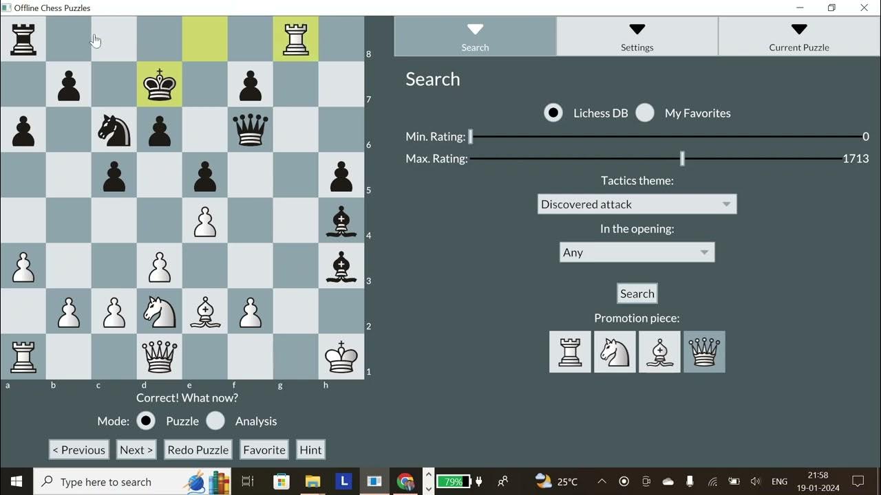 Chess Tactics - Discovered Attack Lichess Puzzles - YouTube
