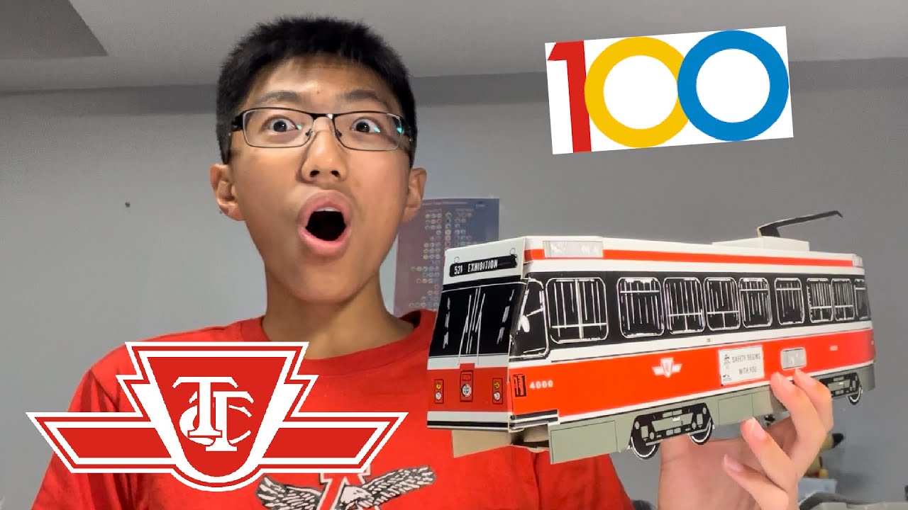 Folding up some TTC Bus & Streetcar Paper Models for my collection ...