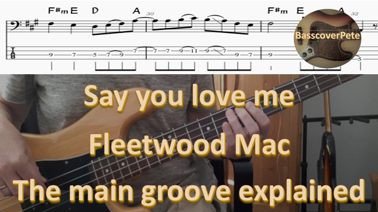 Fleetwood Mac Say You Love Me Bass The Main Groove Explained Cover