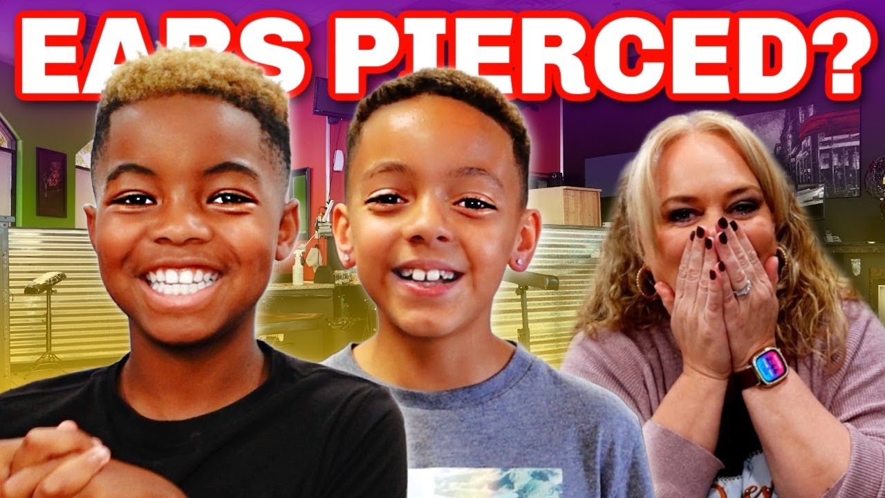 Getting Their Ears Pierced! - YouTube