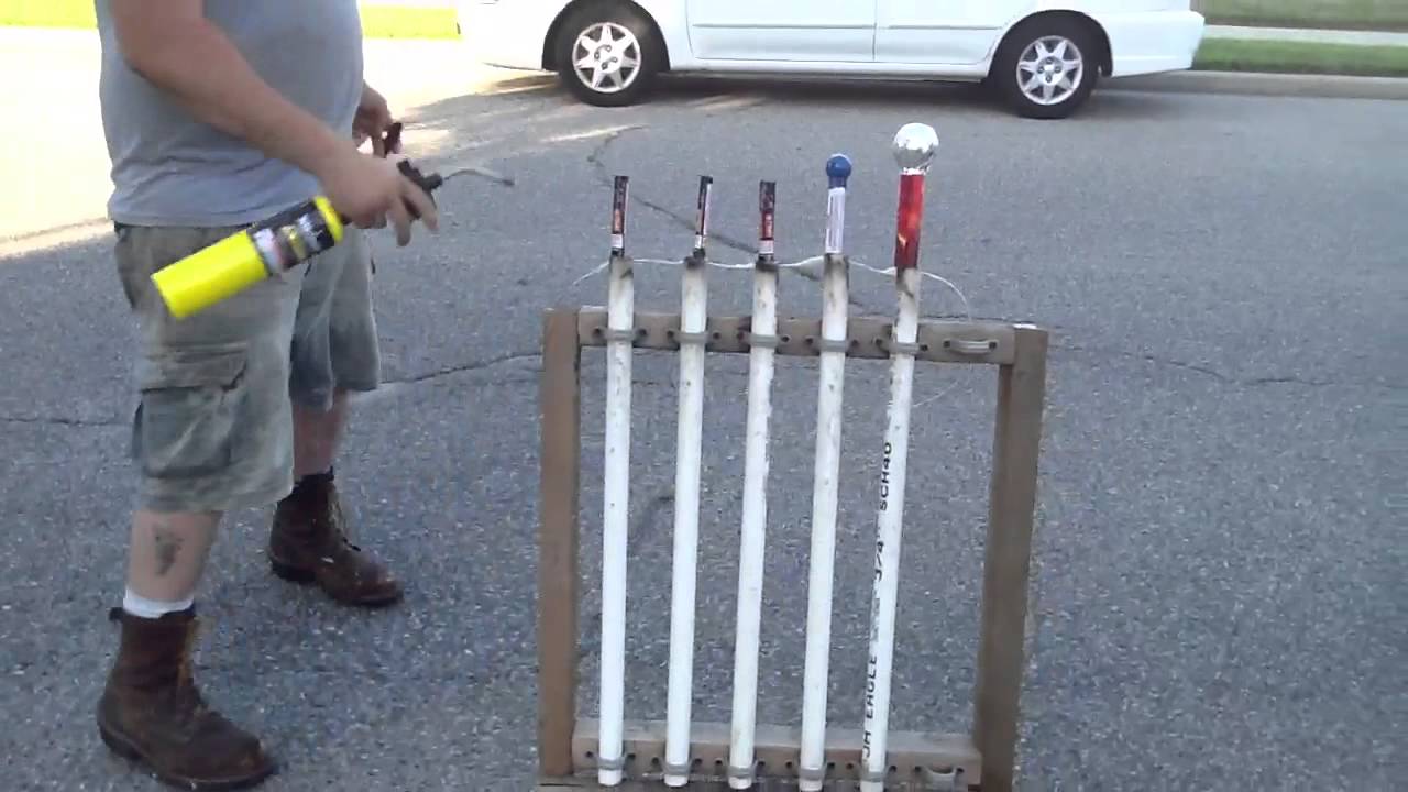 Homemade rocket rack - YouTube