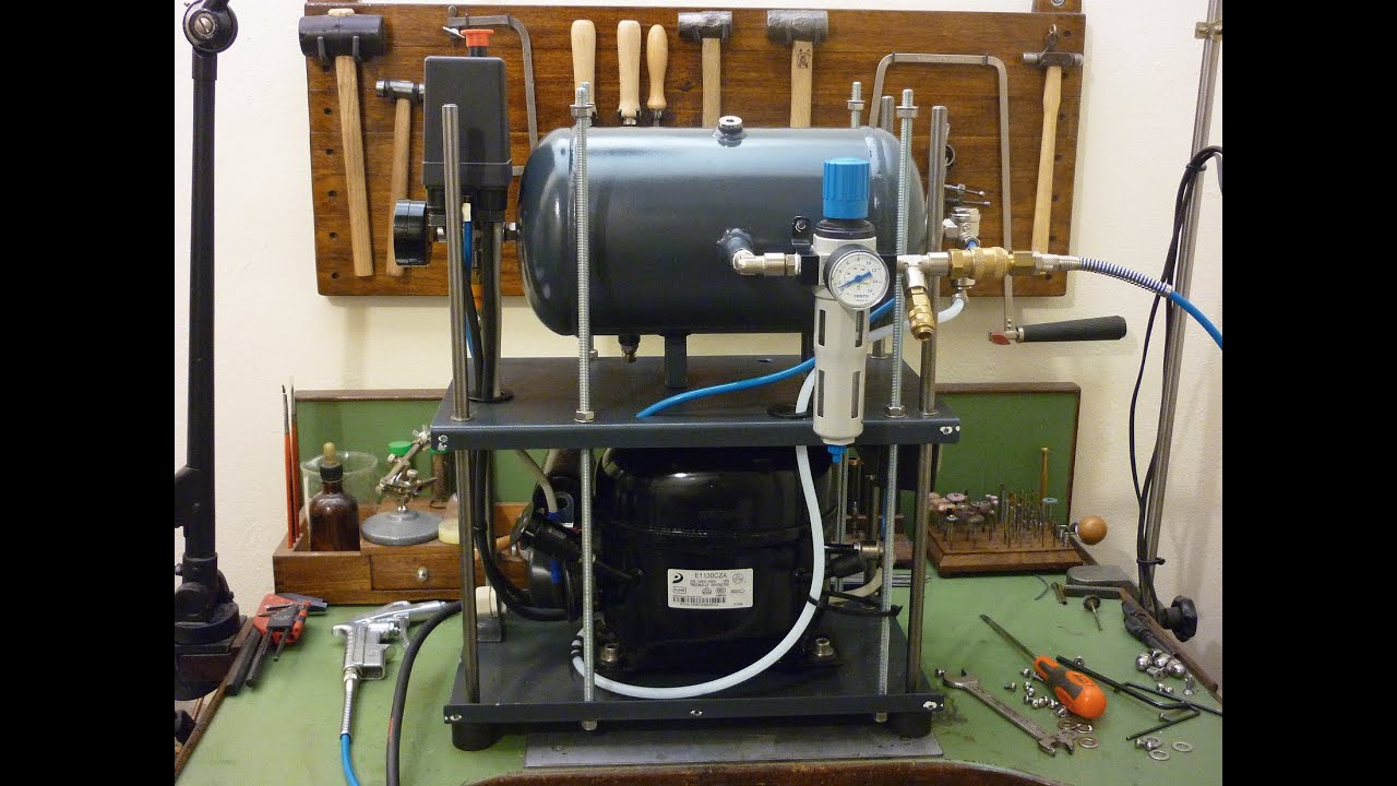 Silent air compressor maintenance - YouTube