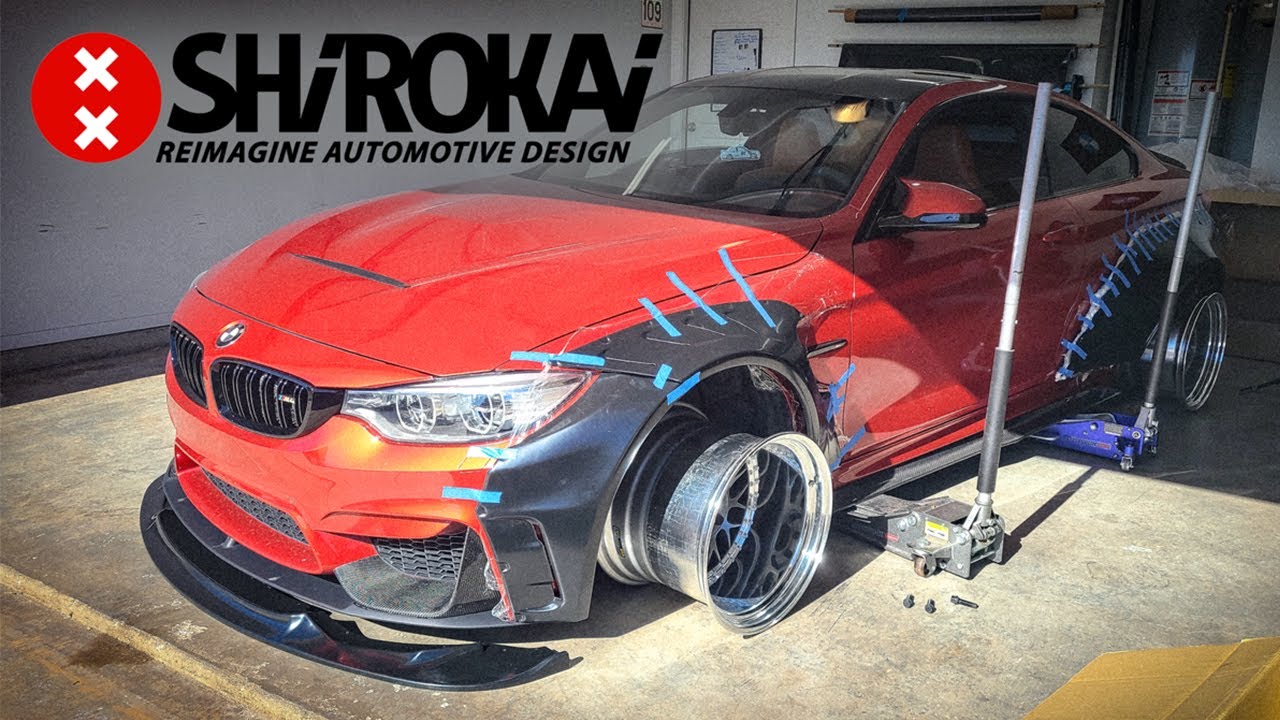 The 1st Shirokai BMW M4 unboxing *widebody* - YouTube