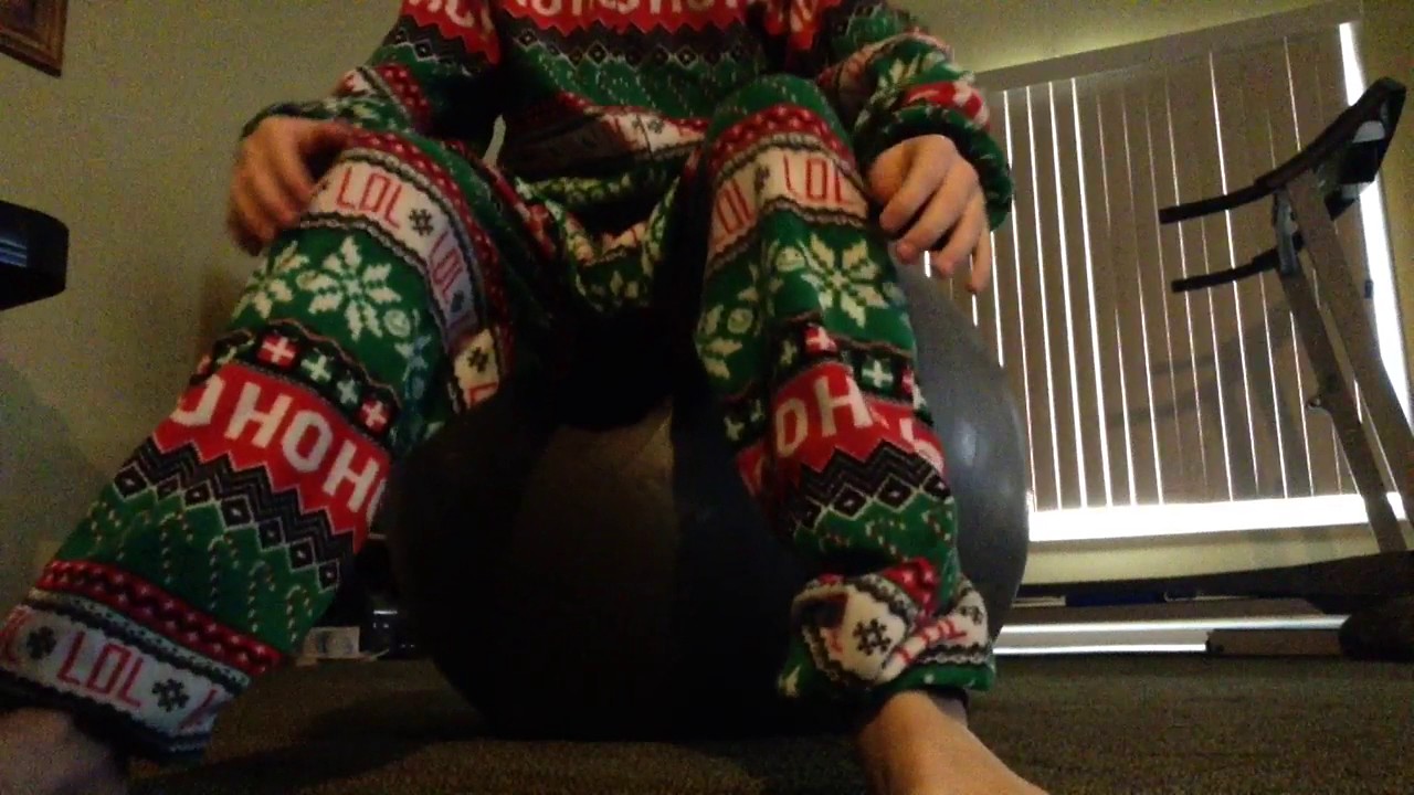 Exercise ball fun - YouTube