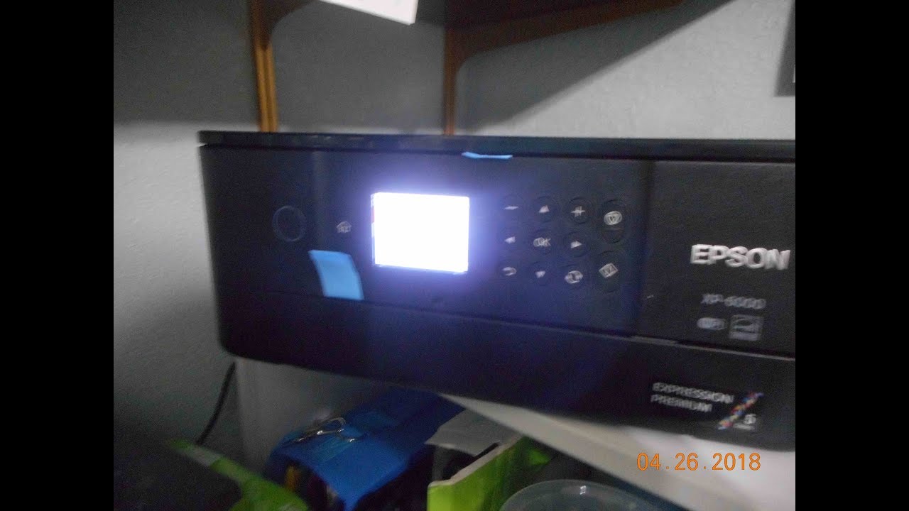 Epson XP 6000 Inkjet printer - YouTube