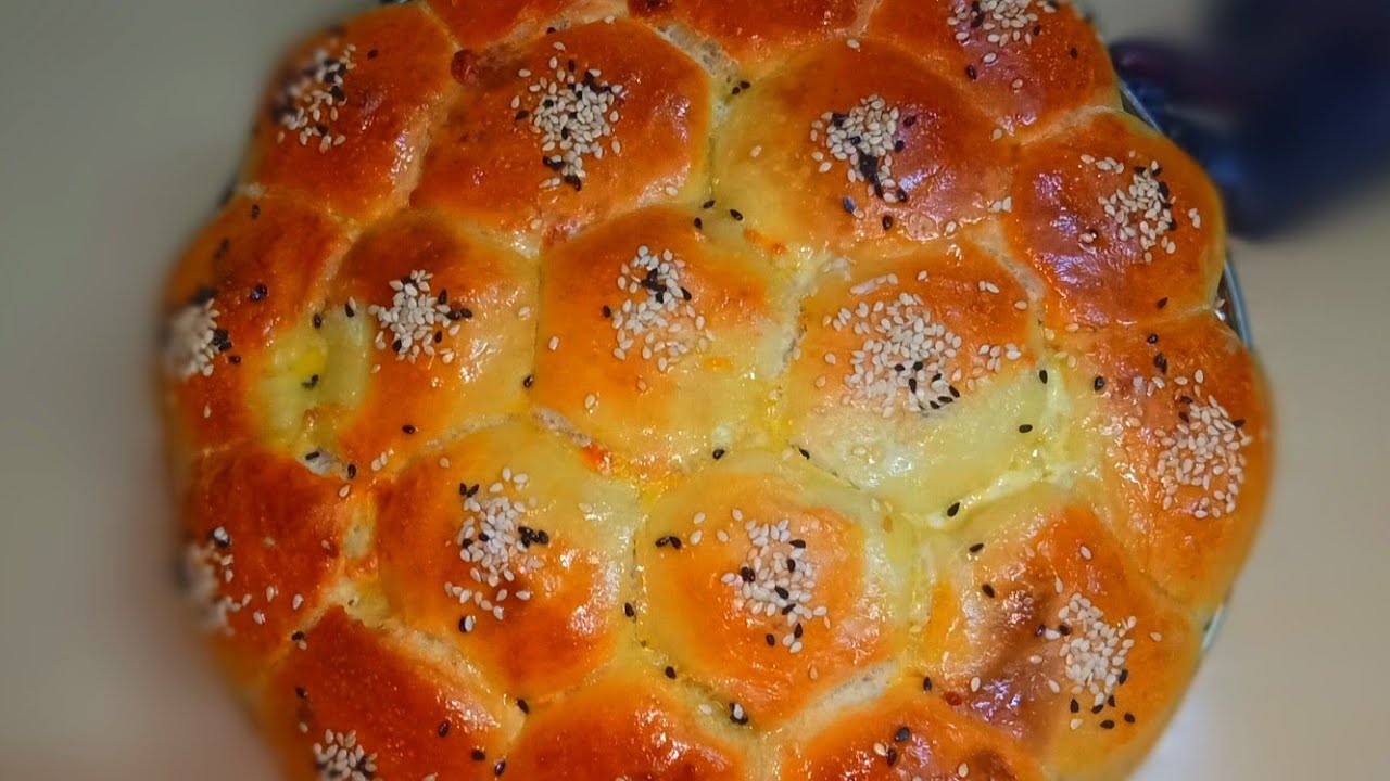 Honeycomb bread recipe ||Honeycomb pastry|| 🍯خلية نحل - YouTube