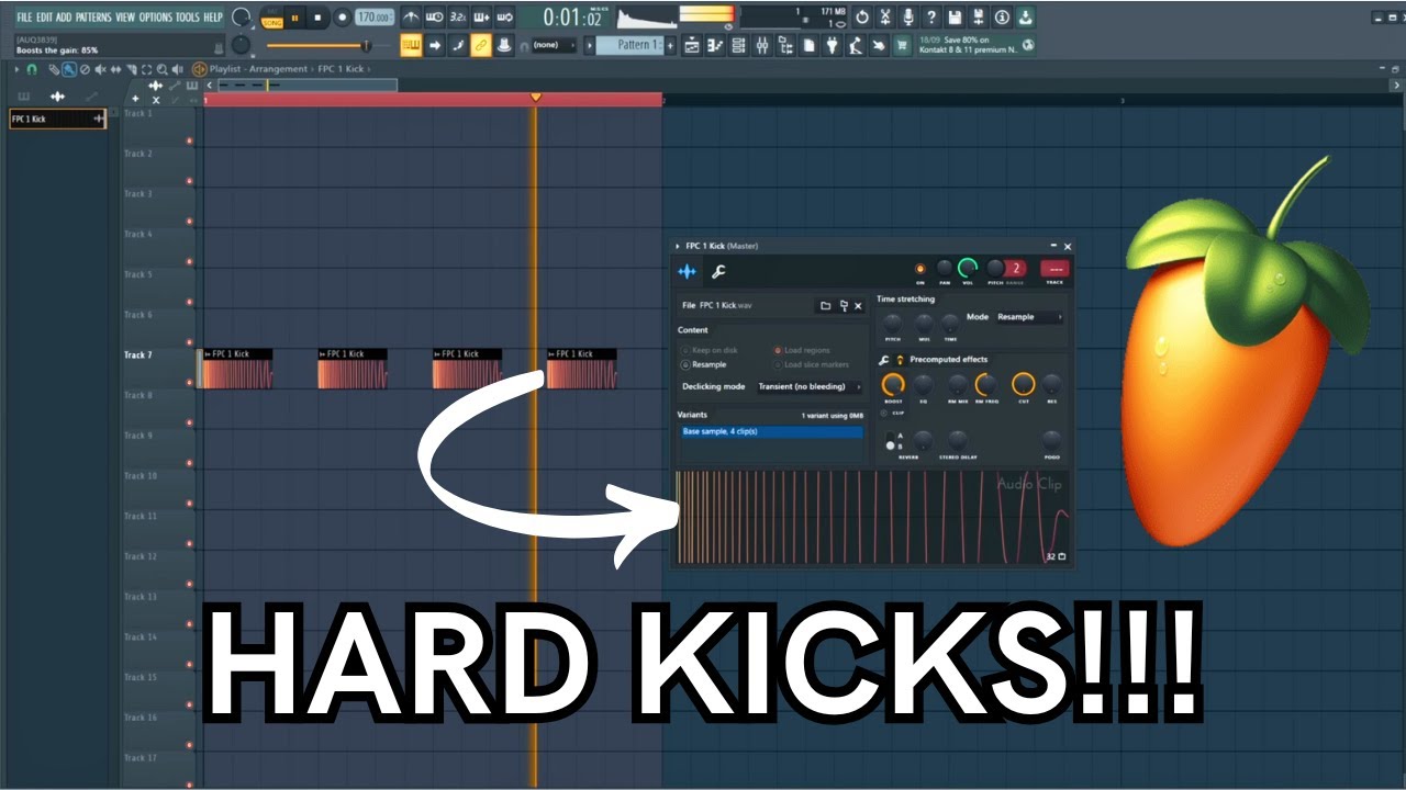 How to create Hardstyle Kicks - (from any kick) EASY! - YouTube