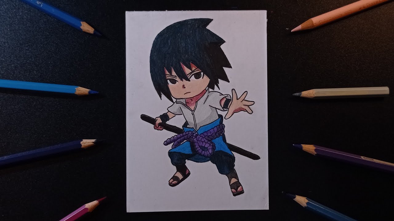 Character drawing of one the seal LOCKS UCHIHA SASUKE's kaguya - YouTube